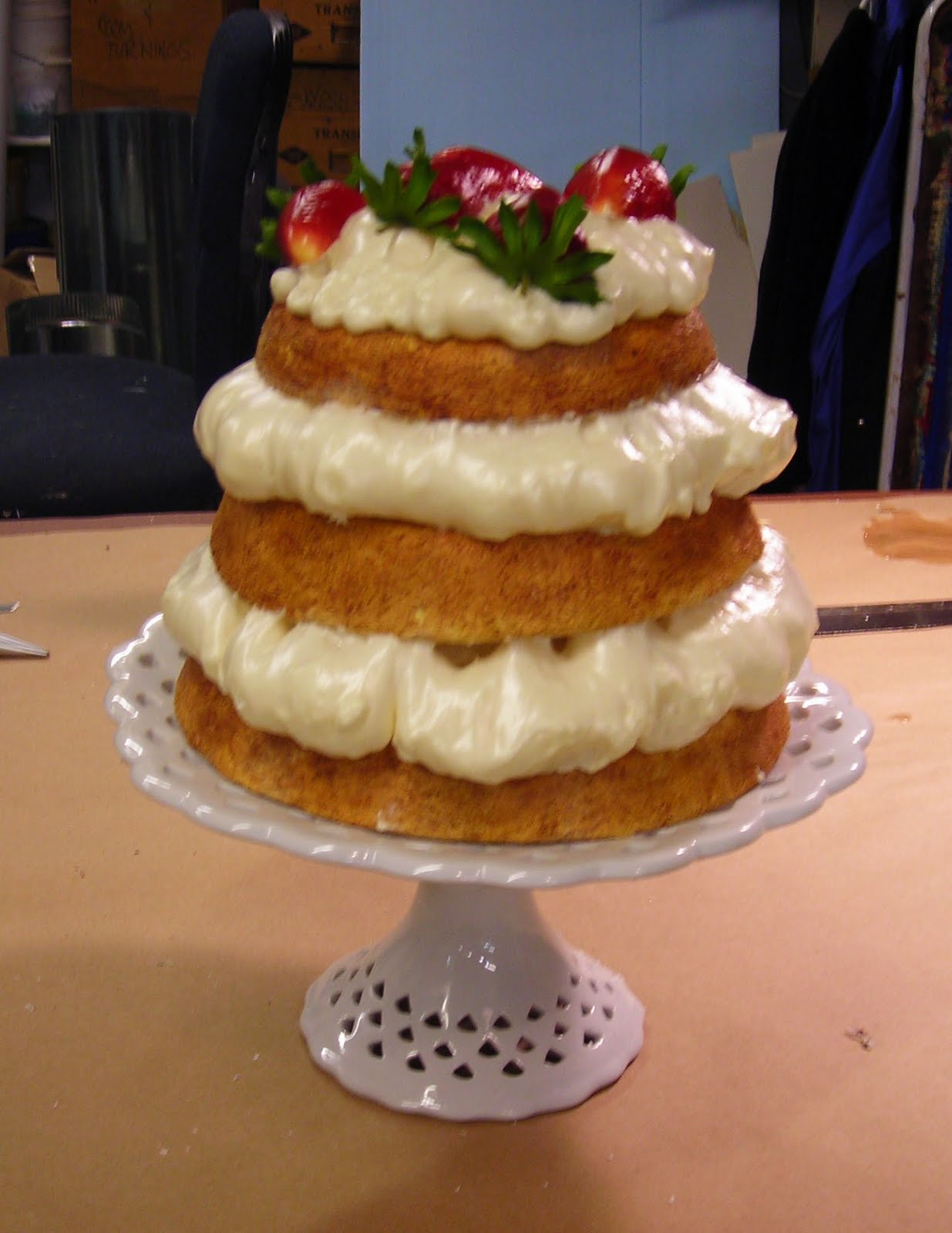 Herring-Do Part 2, Strawberry Cream Cake ala JT ~ Fake 'N Bake Blog