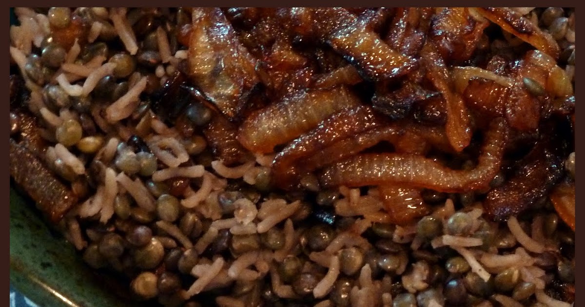 Shining Spoon: Mujadarrah: Lentils, Rice, and Onions
