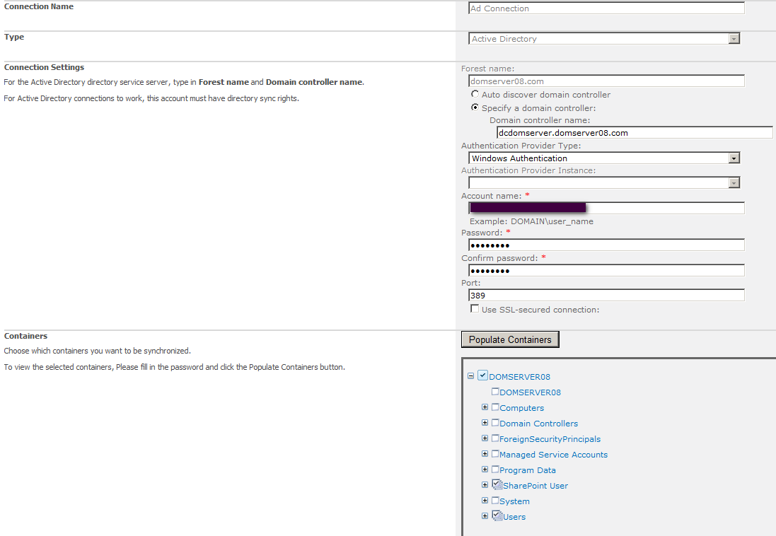 Configuring the User Profile Synchronization Service in SharePoint 2010 ...