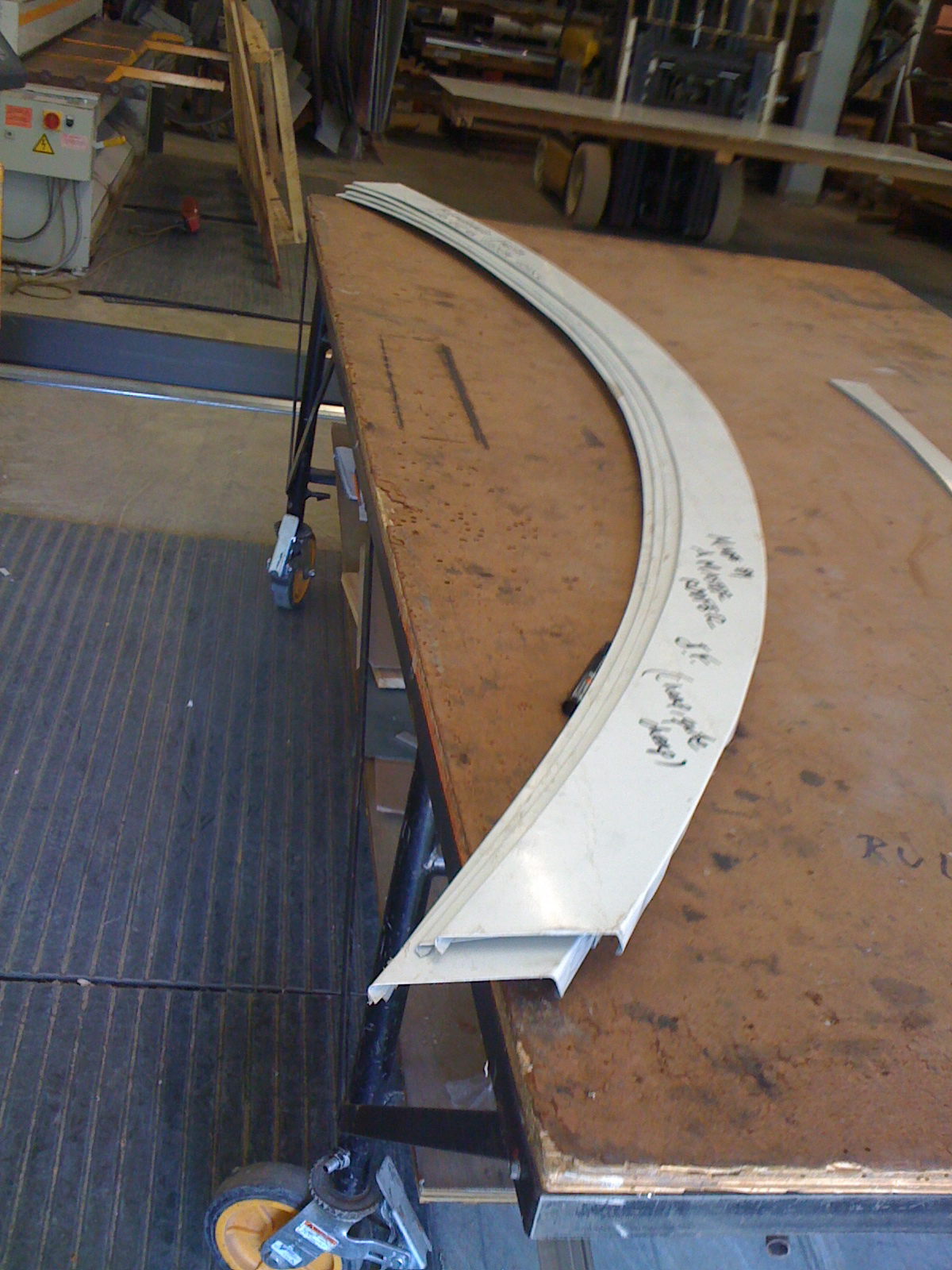Architectural Sheet Metal Work: 8' continuos radius fascia in 16 gauge ...