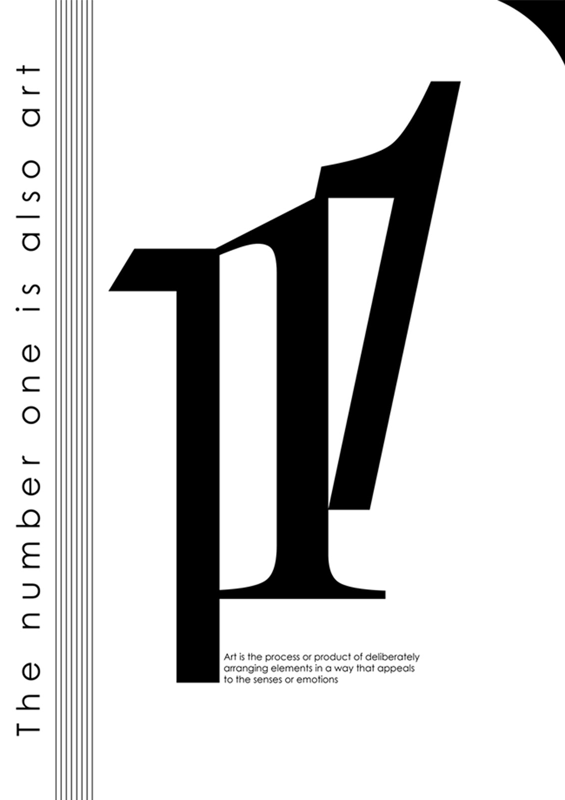 521 Design: The number 1