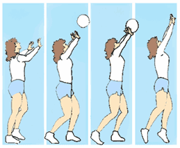 Practicando Voley