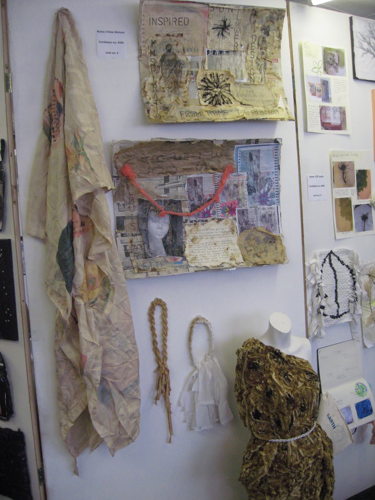 A level Textiles at St Bedes