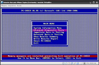 Support Zone: Test del Hardware con Hirens BootCD utilizando PC Check