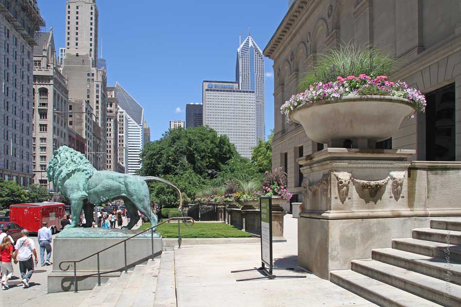 Chicago - Architecture & Cityscape: AIC: Planters with Bucrania