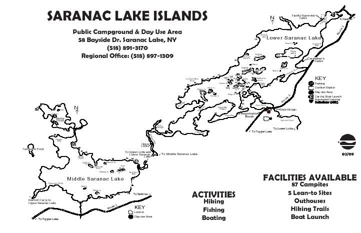 Canoeing and Kayaking New York: Saranac Lake Islands Campground