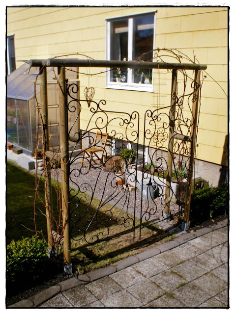 Lottas trädgård - blommor och blader i city, blandat med båt, hav och tång!