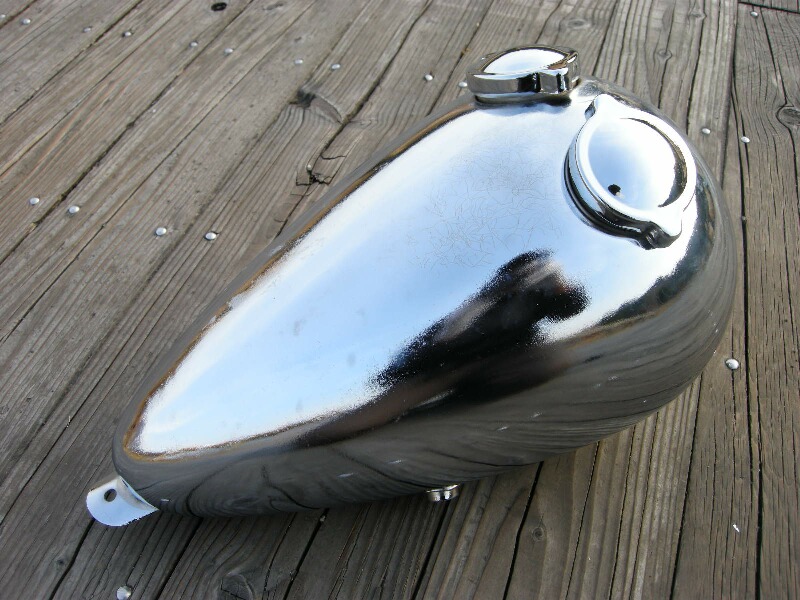 psycle delic: 70's vtg chrome gas tank【RARE】//SOLD
