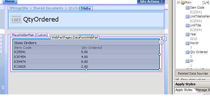 SharePoint Kings: Conditional Formatting using SharePoint Designer