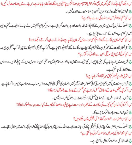 Urdu Islamic Question Answers 14 Islami Sawal o Jawab 14 - Urdu Islamic ...