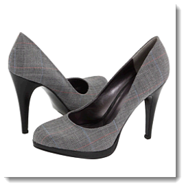 Black Multi Fabric Nine West Rocha Pump