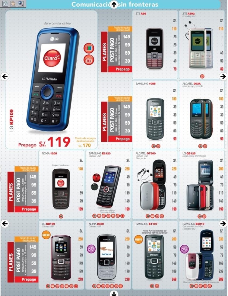 CLARO QUE TIENES MAS: Catálogo Claro mes de Abril - Mayo 2010