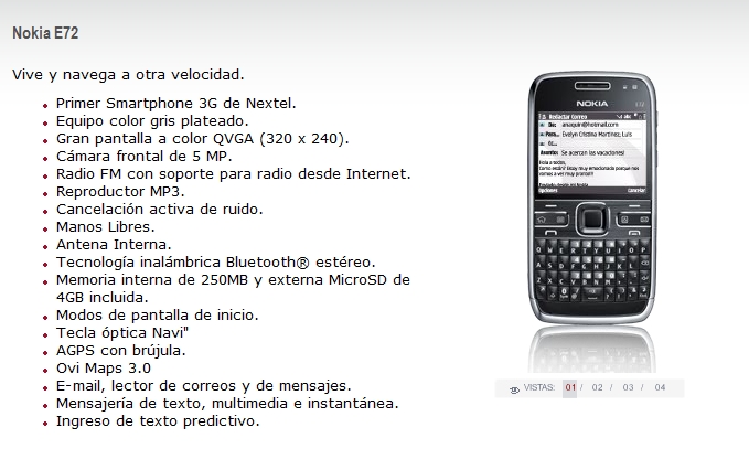 Nextel Perú: Nextel ofrece sus primeros celulares 3G