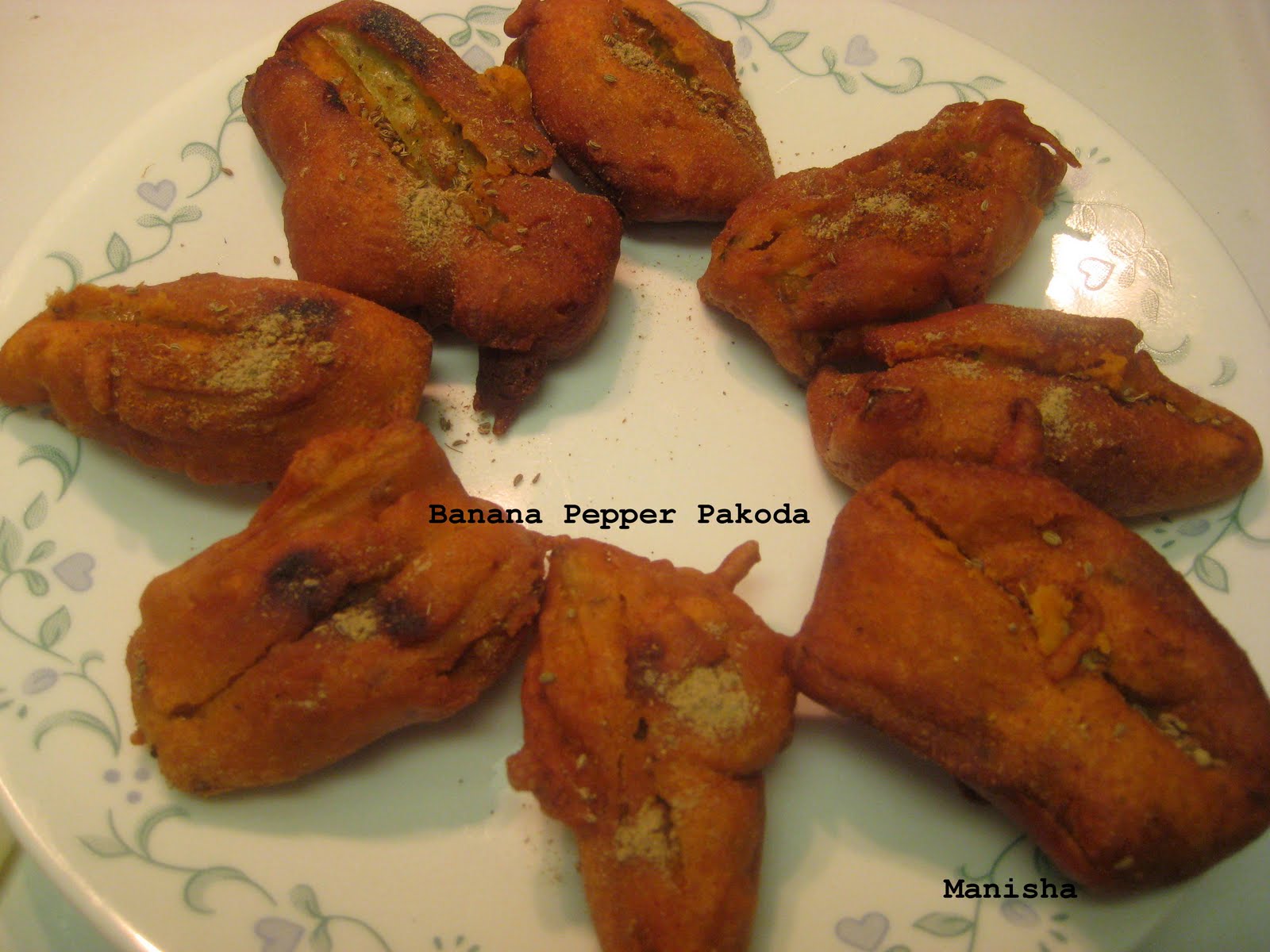 Banana pepper pakoda | Manisha's paakshale