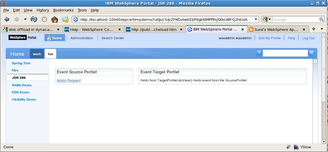 Sunil's Notes: Hello Portlet Events Sunil's Notes: Hello Portlet Events