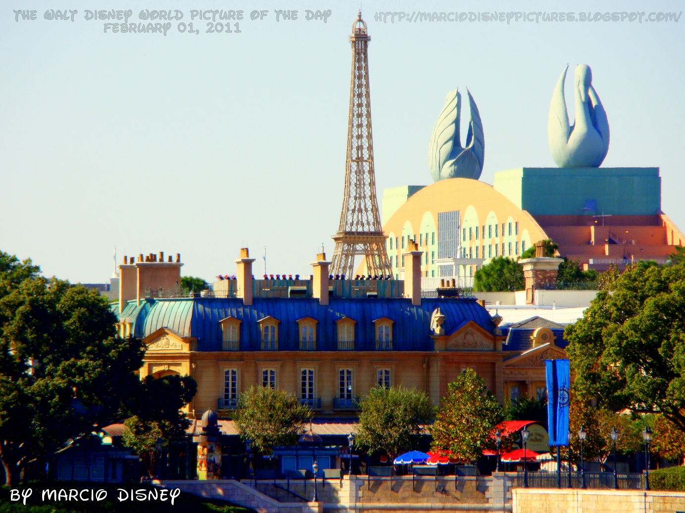 The Walt Disney World Picture of the Day: Epcot's Paris with the Swam ...