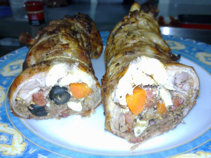 Almería de Tapas: Conejo relleno la cena de hoy