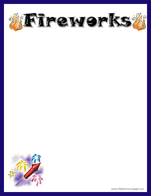 Debbie's Resource Cupboard: Firework writing frame for infants