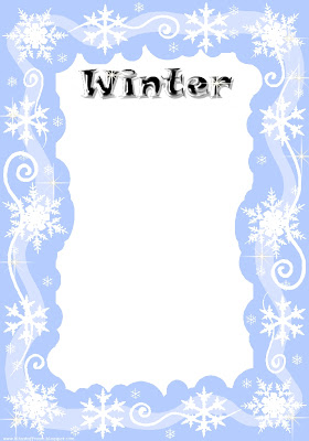 Debbie's Resource Cupboard: Winter writing frames