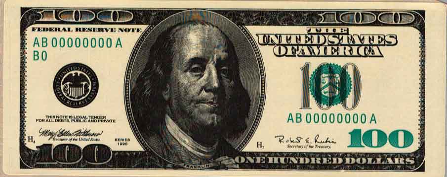 AkuBlogger: Uang USD 100 Berteknologi 3D