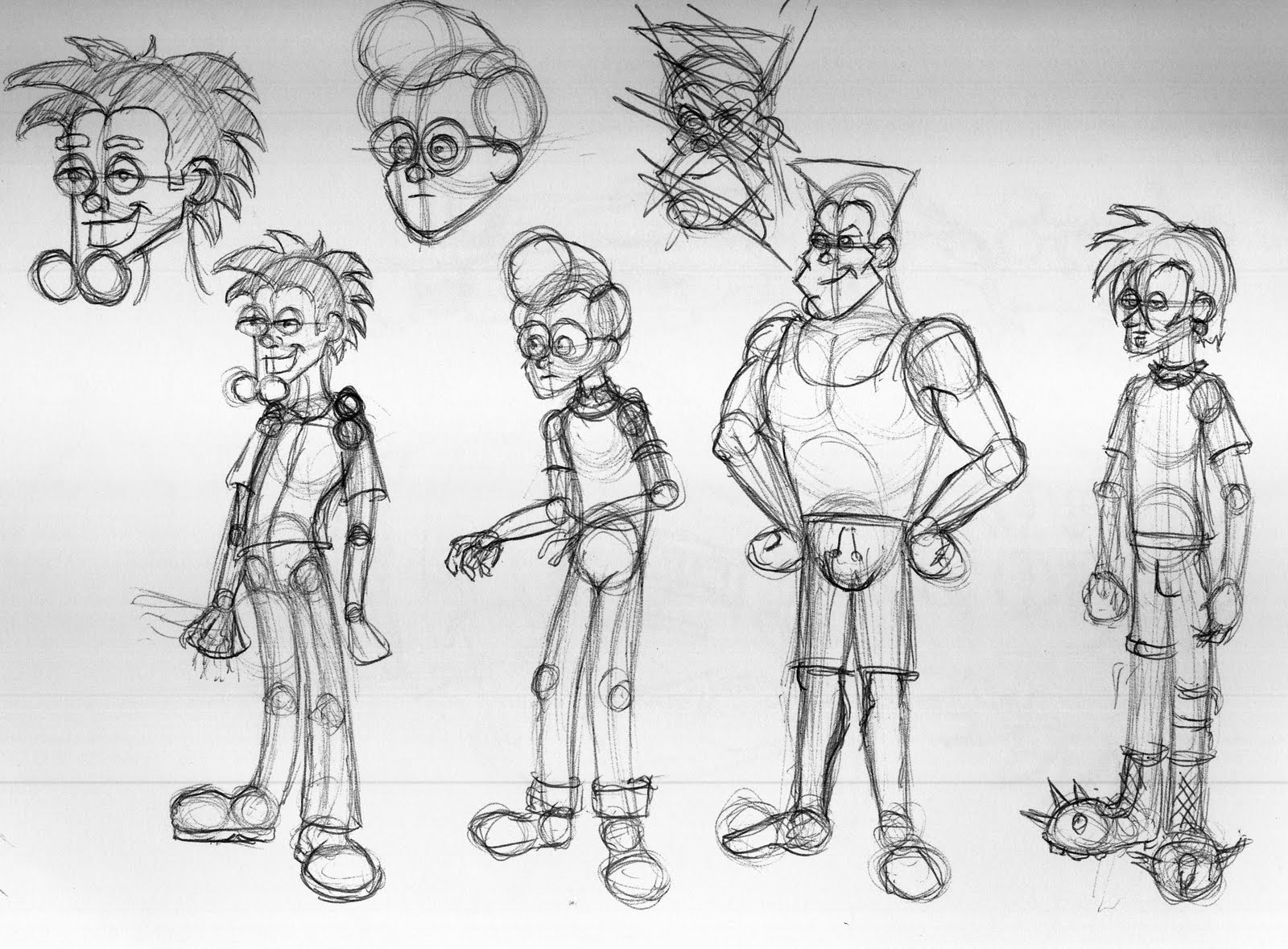 Wasted Daze: Old character designs