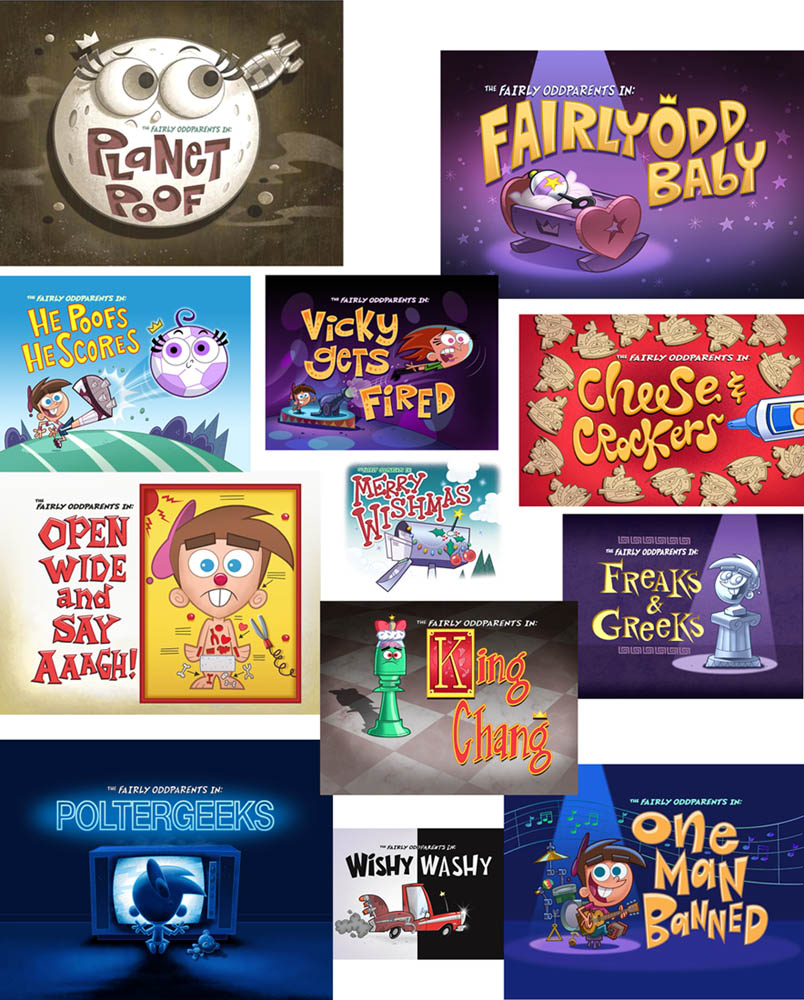 Gordon Hammond: Fairly Odd Parents title cards