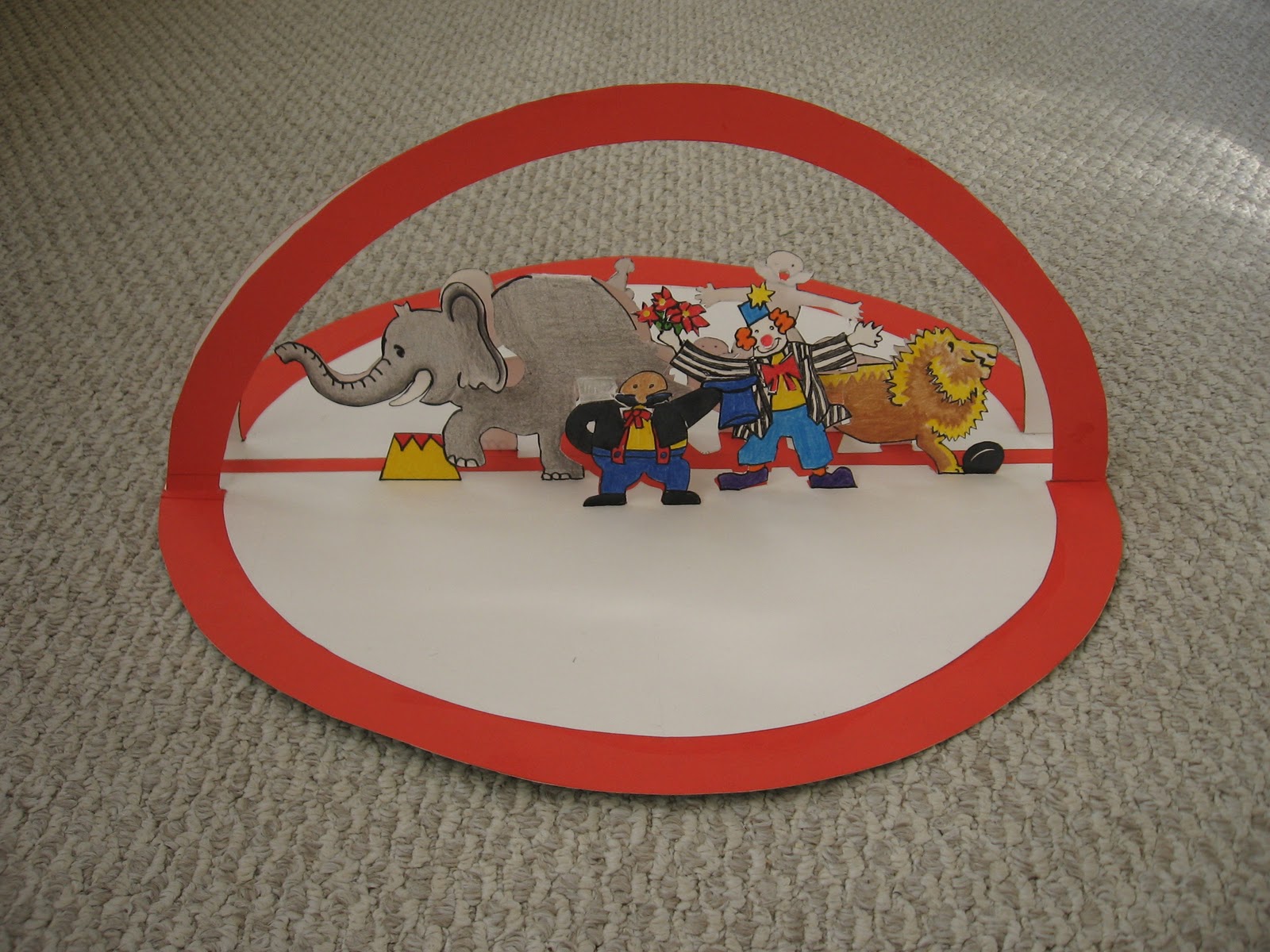 Education Fun: Paper Pop-up (cut-out) Circus