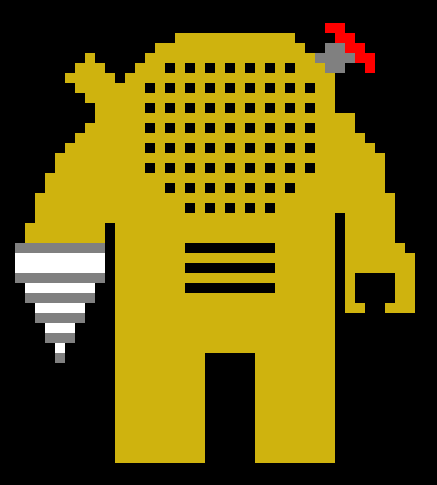 8-Bit City: Pixel Art: Big Daddy De-Made