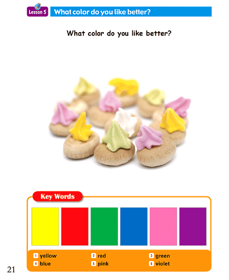 Junior English: Lesson 5: What Color Do You Like Better?