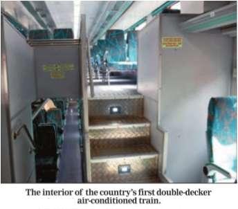 Double Decker train in kolkata : Two-tier cool ride costs comfort