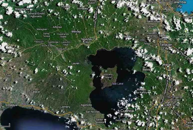 Taal Volcano World Map