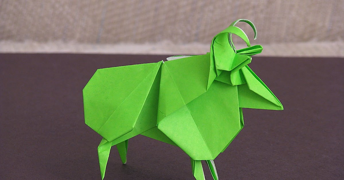 Origami Sheep Animals Goat Paper Nativity Christmas Folding Easy ...