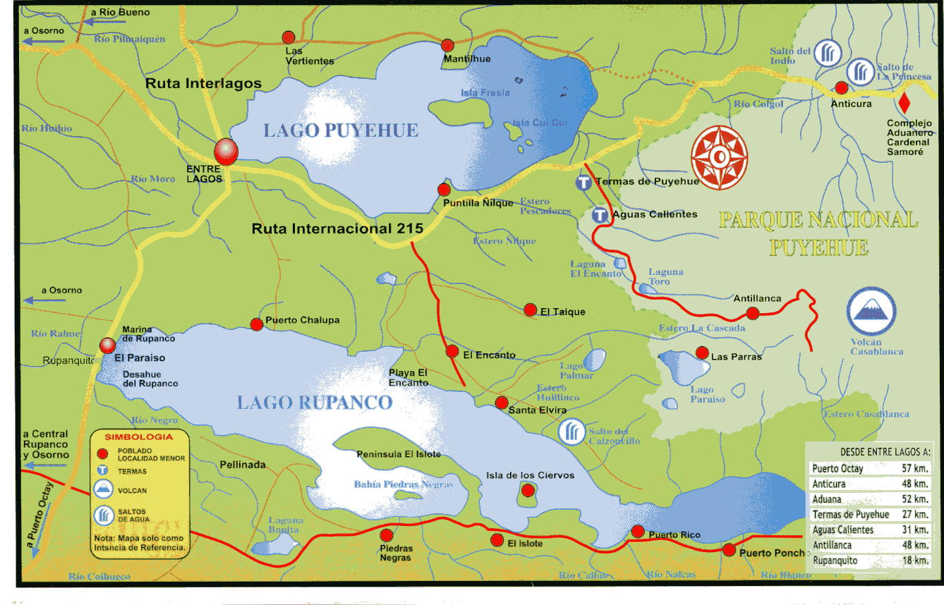 Aves Parque Nacional Puyehue Decima Región, Chile: Ubicación Geográfica