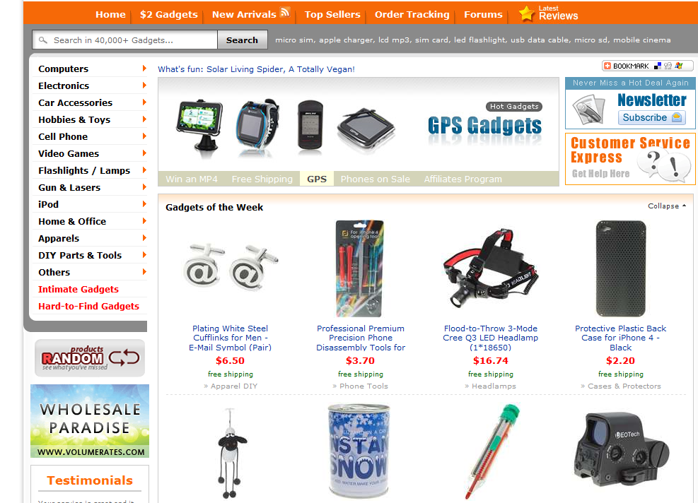 DealExtreme unas de las mejores tiendas para comprar con Paypal