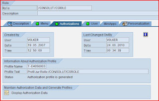 SAP Learning & Practical Solutions: Profile Creation using Tcode "PFCG ...