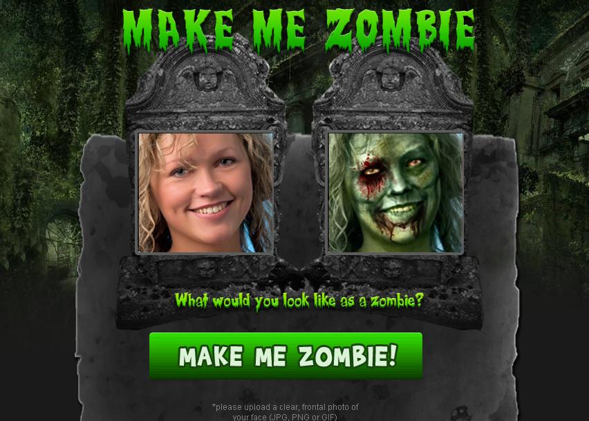 Srilatha Blog: MakeMeZombie: Create Zombie Face Of Yourself