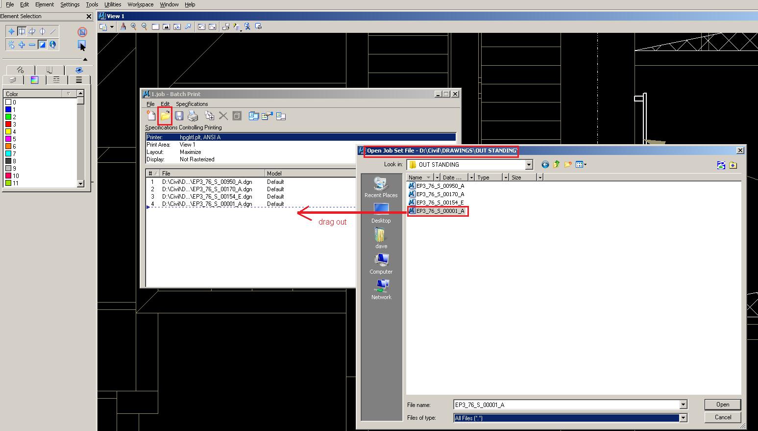 CAD AND DRAFTING: Microstation (Batch Print)