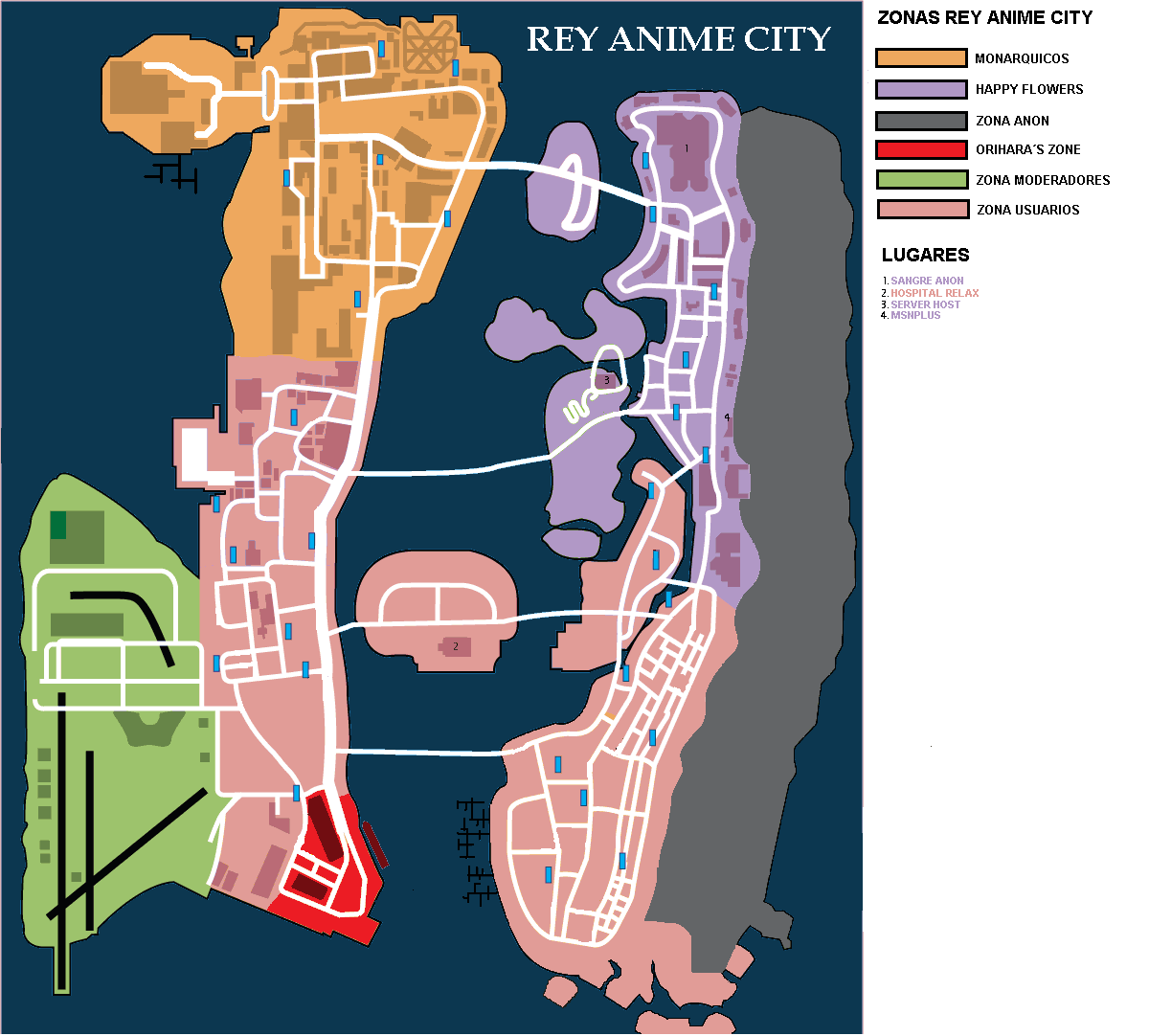 Novelas Reyanime: MAPA REY ANIME CITY
