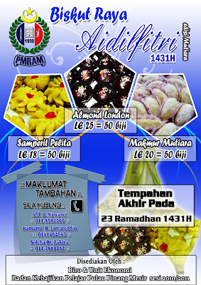 Tempahan Biskut Raya Aidilfitri