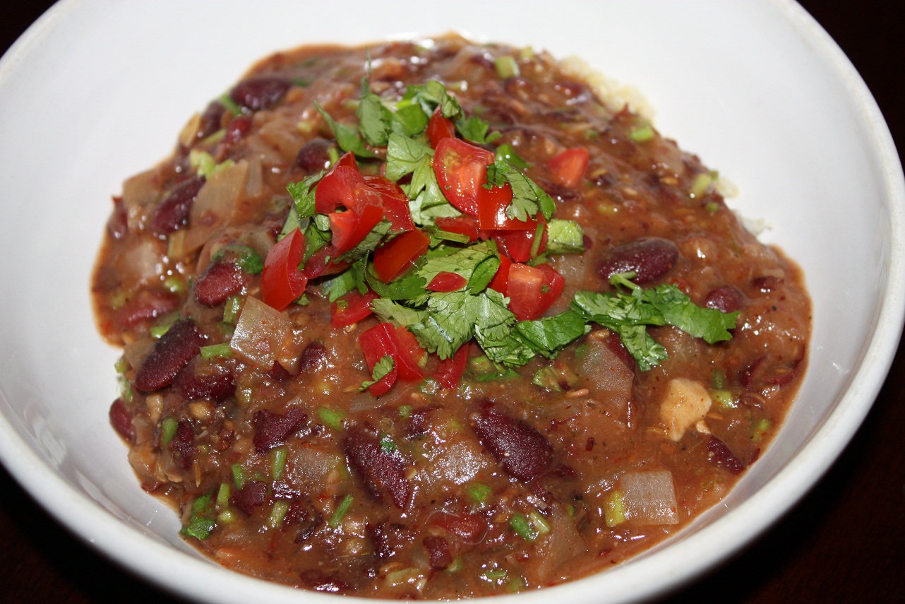 Vegan Epicurean: Mexican-Flavored Red Kidney Bean Soup