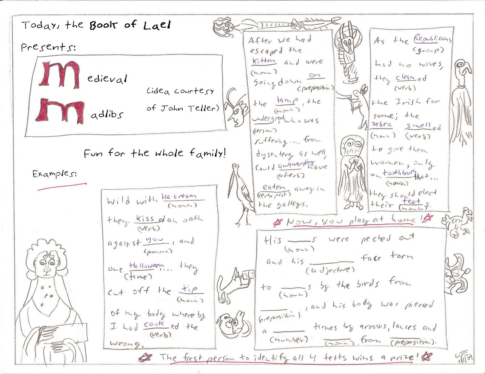 The Book of Lael: Medieval Madlibs