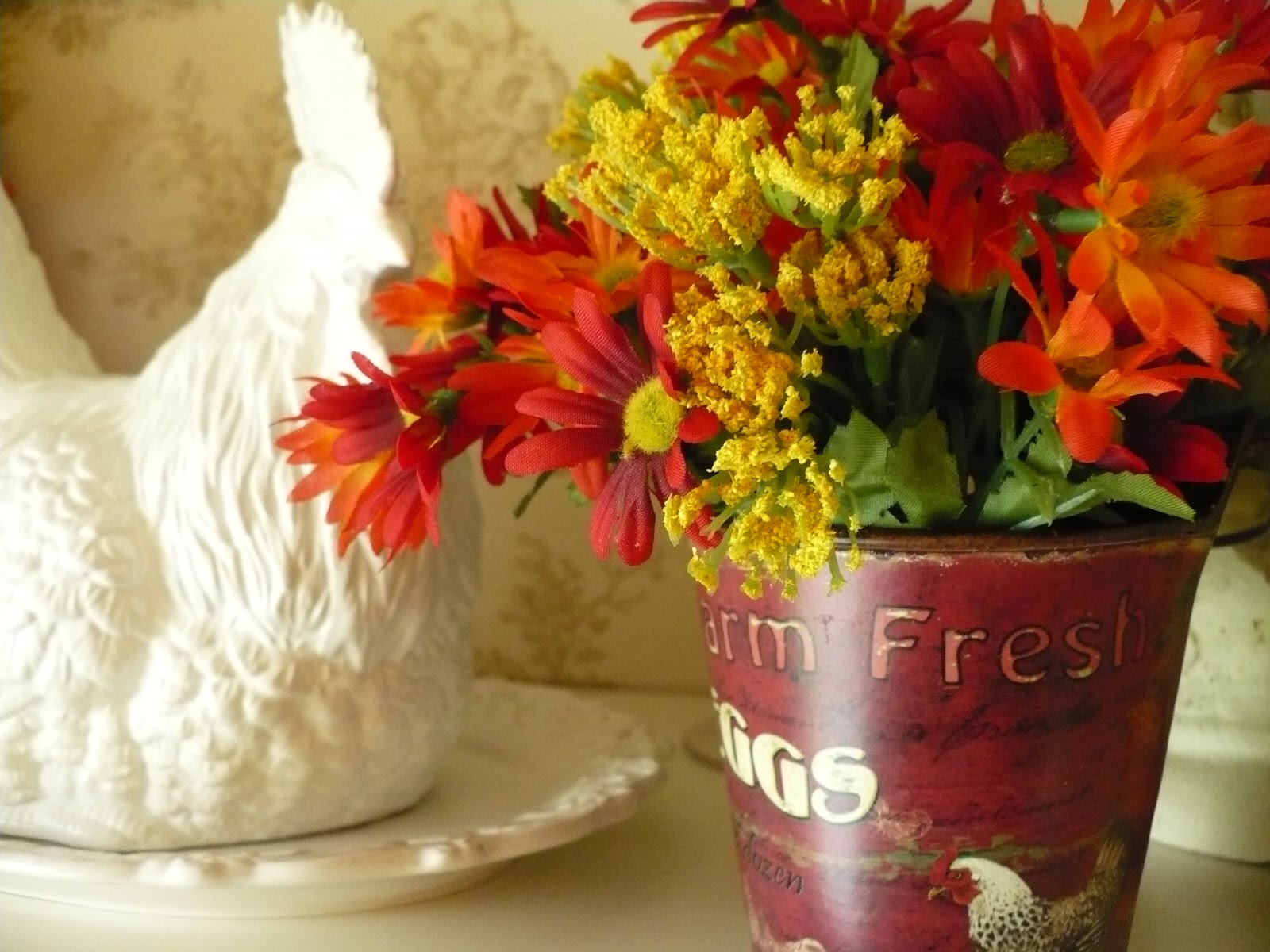 Thrifty Finds & Red White & Blue Chicken - A Cultivated Nest