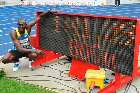 SportsKenya: David Rudisha 'rudishas' the 800m world record home