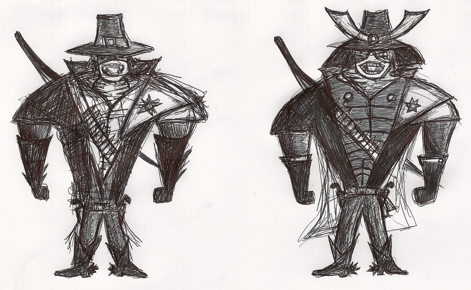Ethan Clements: The Sheriff (Villain) Sketches...