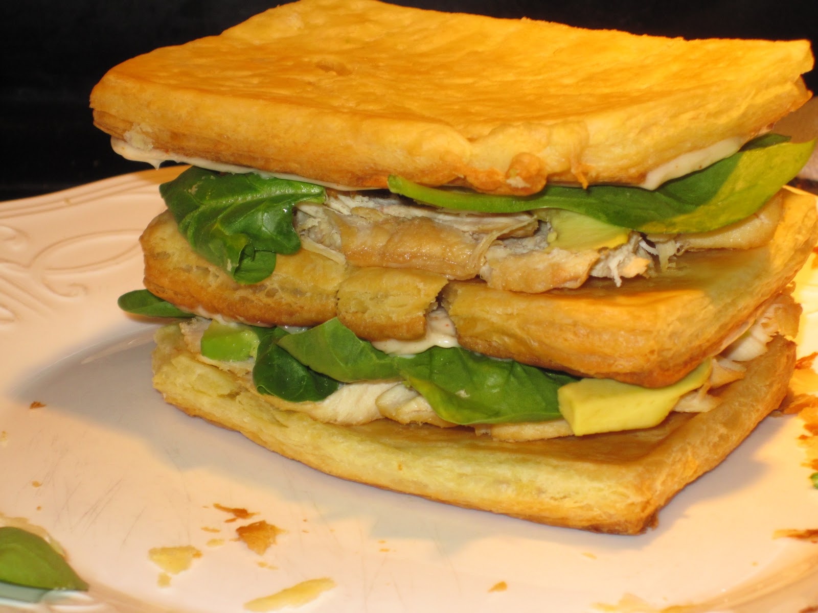 The Sweeter The Better!: Chicken Avocado Napoleon Sandwiches