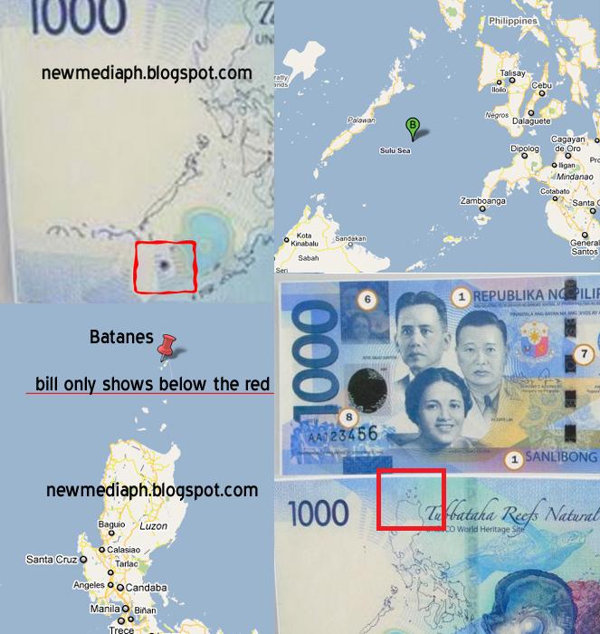Geographical Errors in new Philippine Peso Bills - Tubatahha, Palawan ...