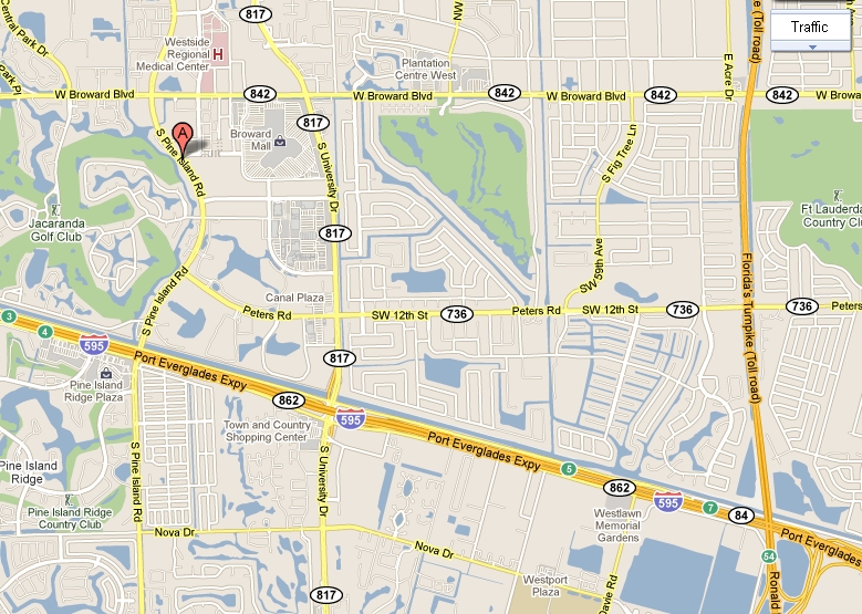 Plantation Florida Zip Code Map - Map