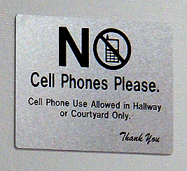 Left Field Wander: No Cell Phones, Please