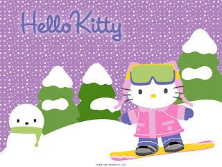 Mimmy and Hello Kitty: Wallpaper Hello Kitty Ski