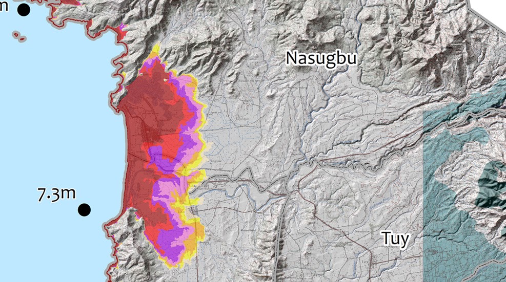 Tsunami-Prone Areas in Batangas as Shown by a Phivolcs Hazard Map ...